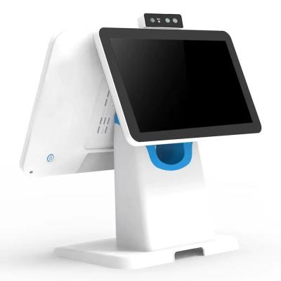 China All In One Unmanned Scan Code Ordering POS System 15.6Inch Capacitive Touch Terminal For Restaurant Supermarket Business for sale