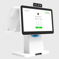China All In One Unmanned Scan Code Ordering POS System 15.6Inch Capacitive Touch Terminal For Restaurant Supermarket Business for sale