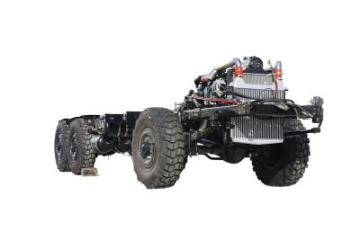 China 6x6 Protected Class III Chassis Customization | 6x6 Independent Suspension Special Vehicle Chassis | 300hp 15-ton Semi-Finished Off-Road Truck for sale