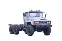 China EQ2100 6x6 Off-Road Silver Chassis _ Dongfeng Forward Control Cab Truck Chassis Direct Sales _ Custom 6x6 All-Terrain Special Vehicle Chassis for sale