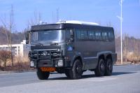 China 340HP Dongfeng 6x6 All Terrain Off Road Bus 27 Seats - Heavy Duty Passenger Vehicle for Mining Rural Transport Forest Rescue Desert Tourism for sale