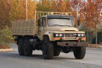 China Dongfeng 6×6 EQ2100 190hp 3.5t Tri-Axle Heavy-Duty Off-Road Durable Mining Transport Truck with Winch and Removable Tarpaulin Frame for sale