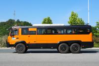 China New 6WD 21-Seat High-End Luxury Off-Road Bus_Dongfeng 210HP All-Wheel Drive Right-Hand Drive Minibus_6×6 Forest Firefighter Personnel Transport Vehicle for sale