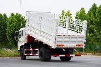China Dongfeng 5.6m Flatbed Stake Body Dump Truck _ Single Axle High Side Stake Dump Truck _ 8-Ton Cargo Truck for Timber, Sugarcane and Grain Transportation for sale