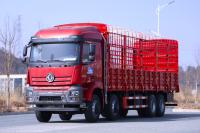 China Four-Axle 9.6m Stake Body Transport Truck _ 8×4 (4 Front 8 Rear) High Grid Side Cargo Lorry _ Export 8×4 Dongfeng 500HP Stake Truck for sale