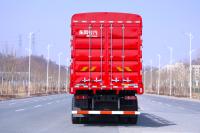 China Four-Axle 9.6m Stake Body Transport Truck _ 8×4 (4 Front 8 Rear) High Grid Side Cargo Lorry _ Export 8×4 Dongfeng 500HP Stake Truck for sale
