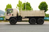China Export Type 2.5 Ton Off Road Light Truck _ Dongfeng Mountain Cat 6x6 Camel Grey Complete Vehicle _ Reinforced Six Wheel Drive Diesel Cargo Truck for sale