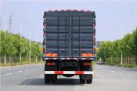 China 4×2 Yellow Flat Semi Cab Cargo Box Transport Truck - 260HP Yuchai 191kW Heavy Duty Logistics Delivery Truck - 6.8m Stake Body Truck Global Export for sale