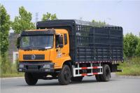 China 4×2 Yellow Flat Semi Cab Cargo Box Transport Truck - 260HP Yuchai 191kW Heavy Duty Logistics Delivery Truck - 6.8m Stake Body Truck Global Export for sale