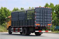 China 4×2 Yellow Flat Semi Cab Cargo Box Transport Truck - 260HP Yuchai 191kW Heavy Duty Logistics Delivery Truck - 6.8m Stake Body Truck Global Export for sale