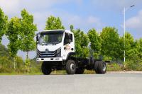 China Dongfeng four-wheel drive flat-head light truck off-road chassis for sale