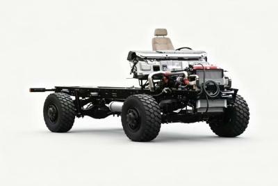 China 4×4 Off-road Heavy Duty Truck Chassis with  ISDe300 Engine, Automatic Transmission For Export for sale