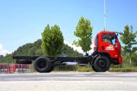 China 15 ton 4x2 flat cab truck chassis diesel power for body‑building modification export for sale