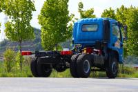 China 4×2 Flat‑Head Heavy‑Duty Truck Chassis For Export Modification for sale