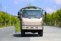 China 170‑HP Flat Cab 6x6 Off‑Road Cargo Truck With Tarpaulin Cover for sale