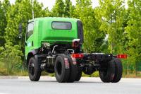 China 4×4 Flat‑Nose Light Green Chassis, 170HP Off‑road Class‑2 Truck Chassis for Export for sale