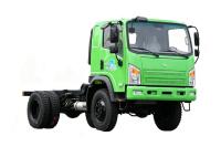 China 4×4 Flat‑Nose Light Green Chassis, 170HP Off‑road Class‑2 Truck Chassis for Export for sale
