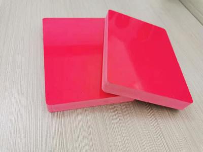 China 13mm 4x8ft Red Color PVC Foam Board With Glossy Surface For Signage for sale