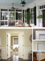 China Jamb Trim PVC Mouldings Black Cedar Textured 5/8