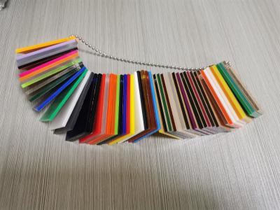 China 3mm Thickness Colorful Clear Acrylic Panel Flame Retardant for sale