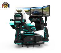 China 3 Axis VR Race Car Simulator Race Car Triple Screen Simulator for sale