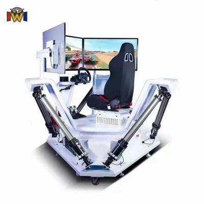 China 6 Axis VR Racing Simulator 3 Screens Full Motion VR Simulator for sale