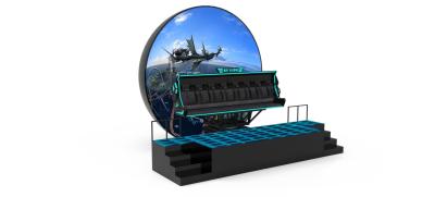 China Track Slide 4D VR Dome Theater Curved Screen Cinema For Science Museum for sale