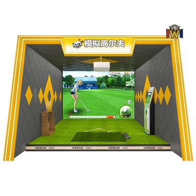 China Digital Golf Game AR Interactive Golf Game Training Virtual Golf System for sale