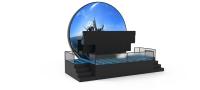 China 4D 9D Flying Cinema VR Dome with Curved Screen for Theme Parks for sale