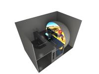 China High Brightness 6800 ANSI Lumens VR Dome Cinema with 150 Degrees Vertical Perspective and 2.0 Channel Surround Sound for sale