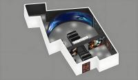 China VR 3D Track Cinema with 4D 9D Flying Technology for Theme Parks for sale