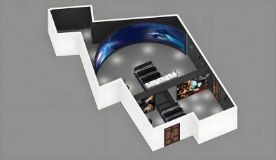 China VR 3D Track Cinema with 4D 9D Flying Technology for Theme Parks for sale