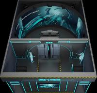 China VR Curved Screen 4D 9D Track Cinema with CE Rohs Certification for sale