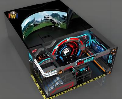 China VR 3D Track Cinema Curved Screen Theater 4D 9D Flying Cinema for sale