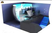 China VR Dome Cinema 4D 9D Flying Theater with Curved Screen for Theme Parks for sale