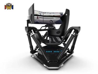 China Six Axis Full Motion VR Racing Simulator with Three Screen Seamless Splicing and 4K Ultra HD Resolution for sale