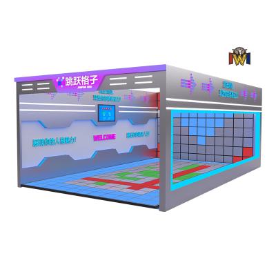 China Interactive Jump Grid Game with 300KG Load-bearing Capacity, IP55 Waterproof Rating, and RGB External Control for Digital Sport Games for sale