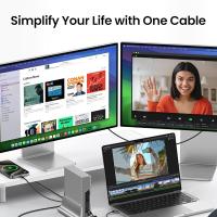 China 1m USB4 Type C Cable 40Gbps Speed 8K 60Hz Video Output 240W for sale