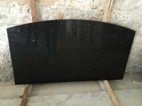 China Heat Resistance Quartz Bathroom Vanity Tops Pure Black Quartz Solid Surface for sale
