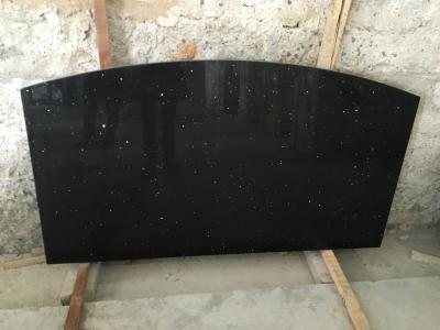 China Customized Size Granite Engineered Vanity Tops , Black Quartz Bath Countertops for sale