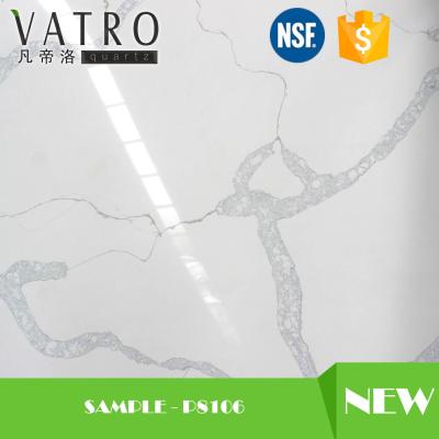 China Fireproof Engineered Quartz Countertops / Cultured Granite Vanity Tops Heat Resistant for sale