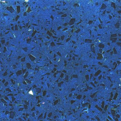 China Bule Crystal Artificial Solid Quartz Countertops For Thresholds And Nightstand for sale
