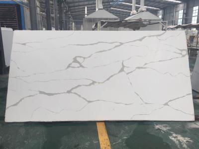 China Environmental Friendly Calacatta Quartz Countertops With Grey Vein Low Maintenance for sale