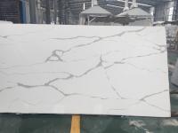 China Environmental Friendly Calacatta Quartz Countertops With Grey Vein Low Maintenance for sale