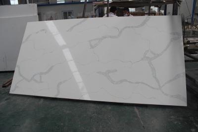 China P8106 Bacteria Resistant Calacatta Quartz Countertops Lemon Juice Acid Resistant for sale