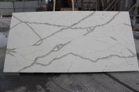 China High Hardness Calacatta White Quartz / Calacatta Quartz Slab Non Radioactive for sale