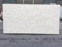 China Light Grey Bevel Calacatta Quartz Countertops Lemon Juice Acid Resistant for sale