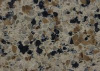 China Cafe Brown Quartz Kitchen Countertops / Artificial Quartz Kitchen Worktops for sale