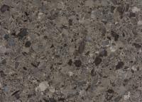 China Grey Crystal Artificial Quartz Kitchen Worktops Acid Resistant NSF Certificate for sale