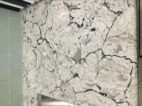 China Veiny Irregular Granite Stone Slabs / Artistical Kitchen Worktops Quartz Composite for sale
